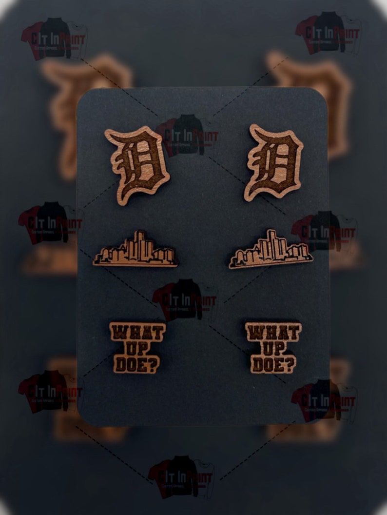 Detroit Laser Cut Earrings - Etsy