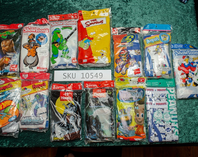 Vintage Boy's Funpals and Showtoons Cartoon Briefs (hanes / Fruit Loom ...