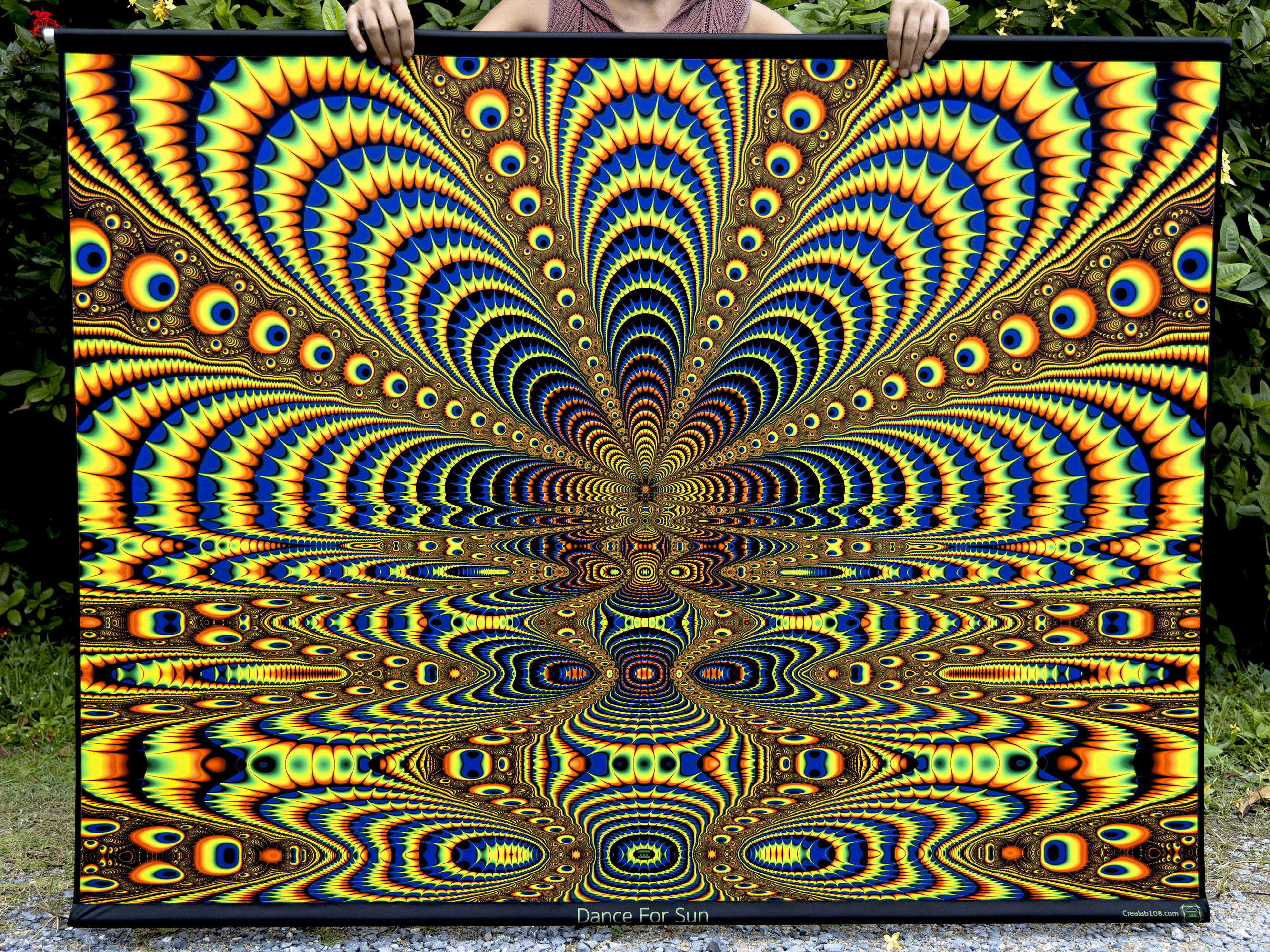Dance for Sun UV Psychedelic Trippy Fractal Tapestry - Etsy