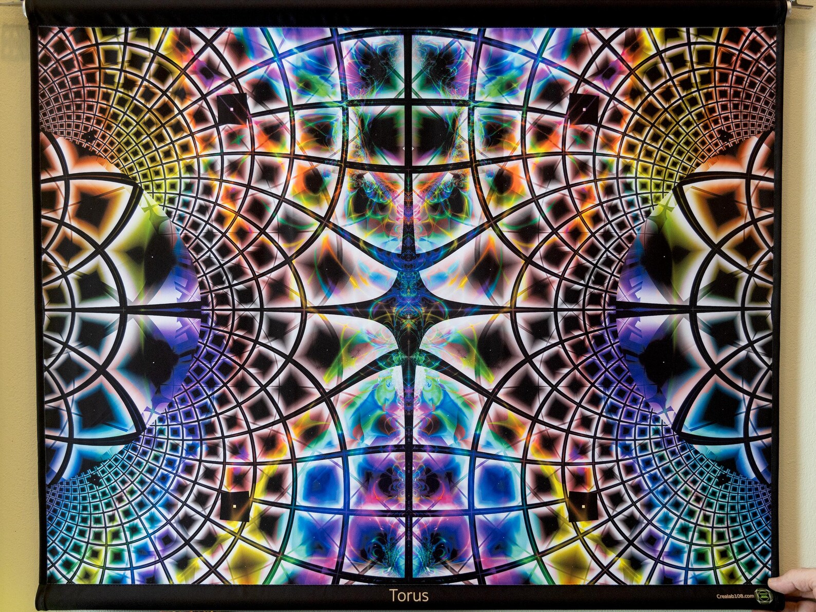 Torus UV Trippy Psychedelic Fractal Tapestry - Etsy