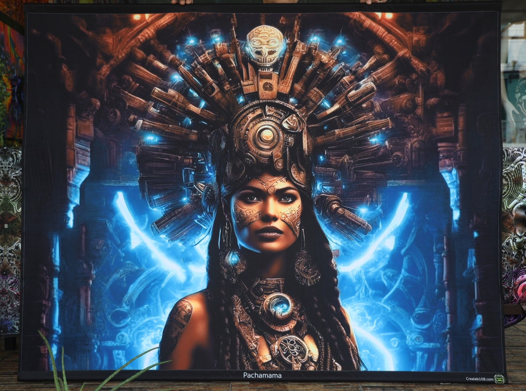 Pachamama - UV Tapestry Inca God of Creation - Etsy