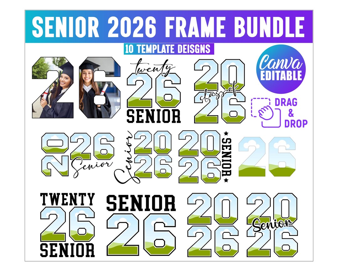 Senior Class of 2026 Canva Template, Editable Senior Class of 2026 ...