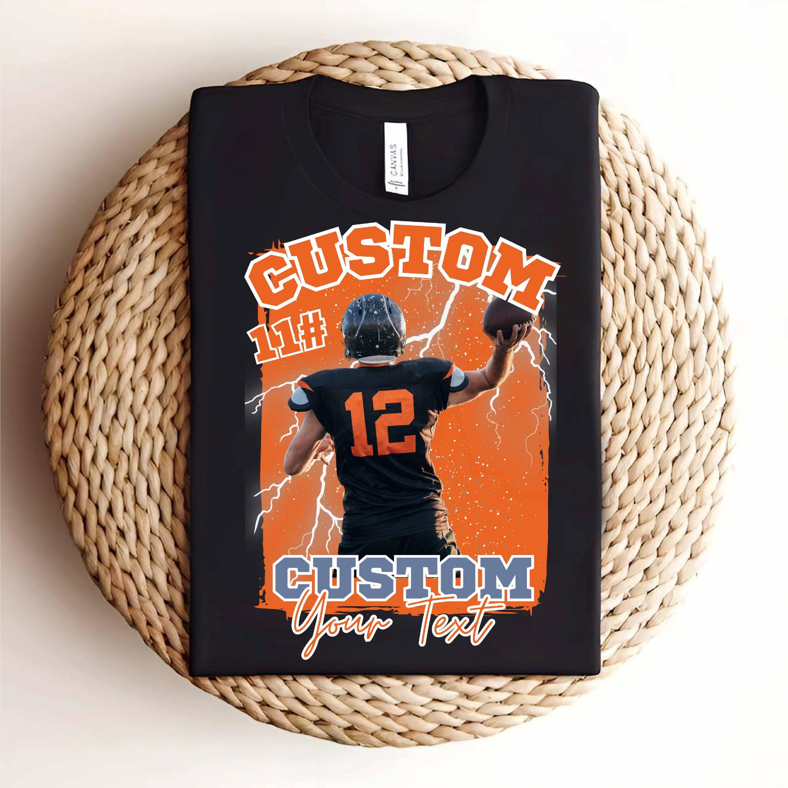 Canva Bootleg Football Template, Football Mascot Shirt Canva Template ...