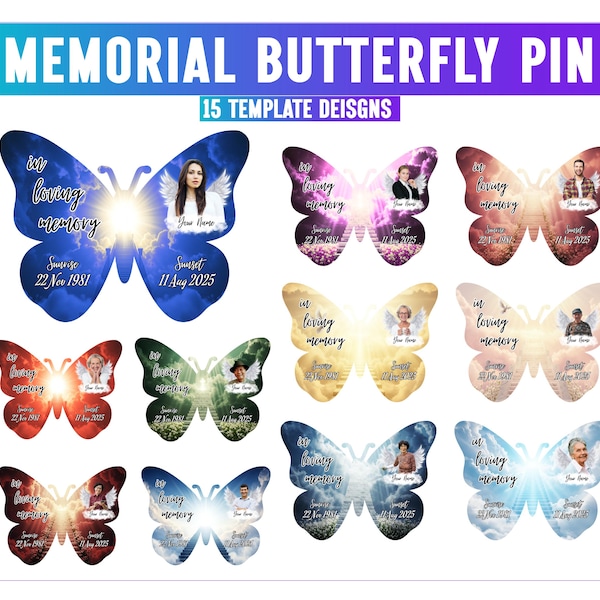 Memorial Butterfly - Etsy