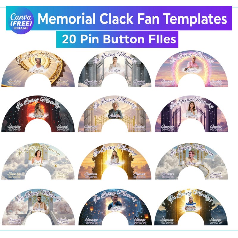 Canva Clack Fan Template - Etsy