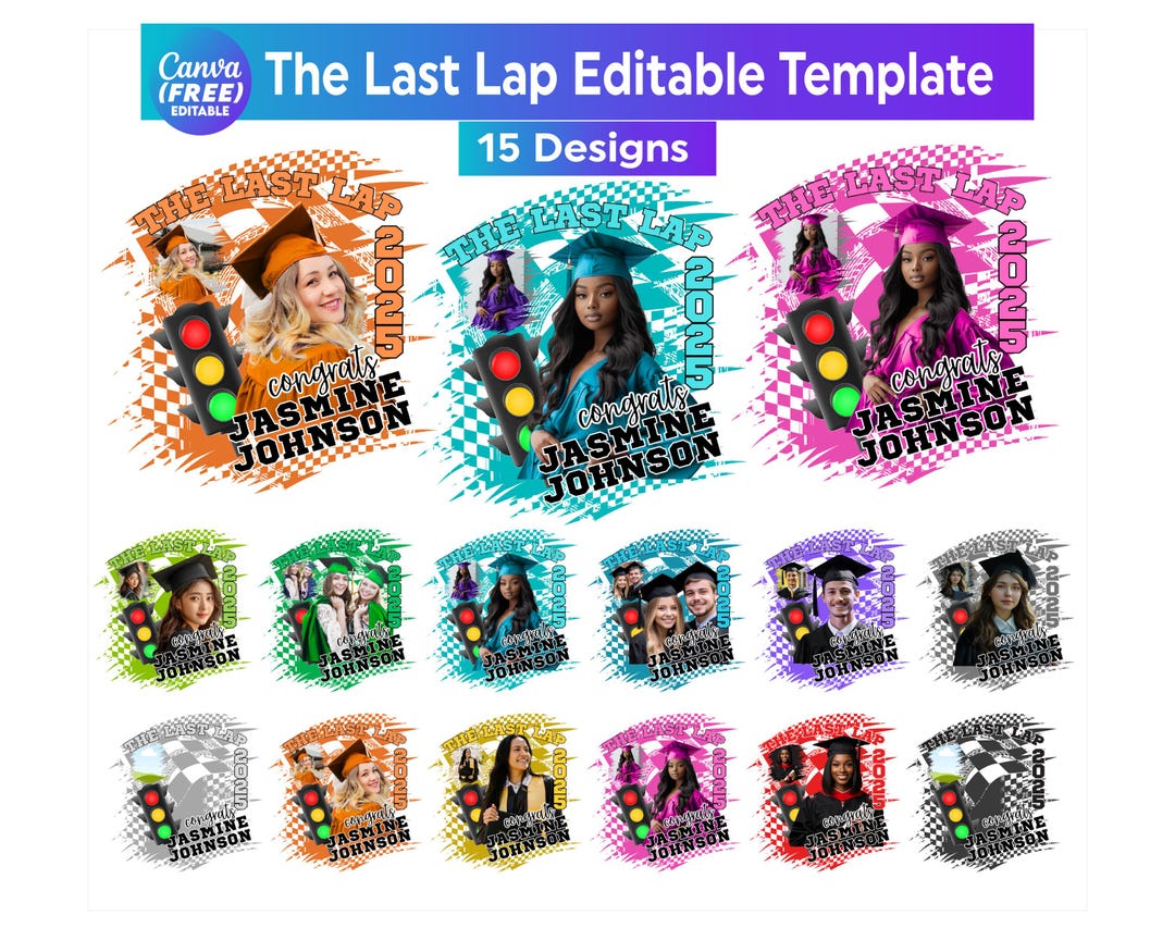 The Last Lap Graduation Canva Template, Grad Bootleg Rap Tee Shirt ...