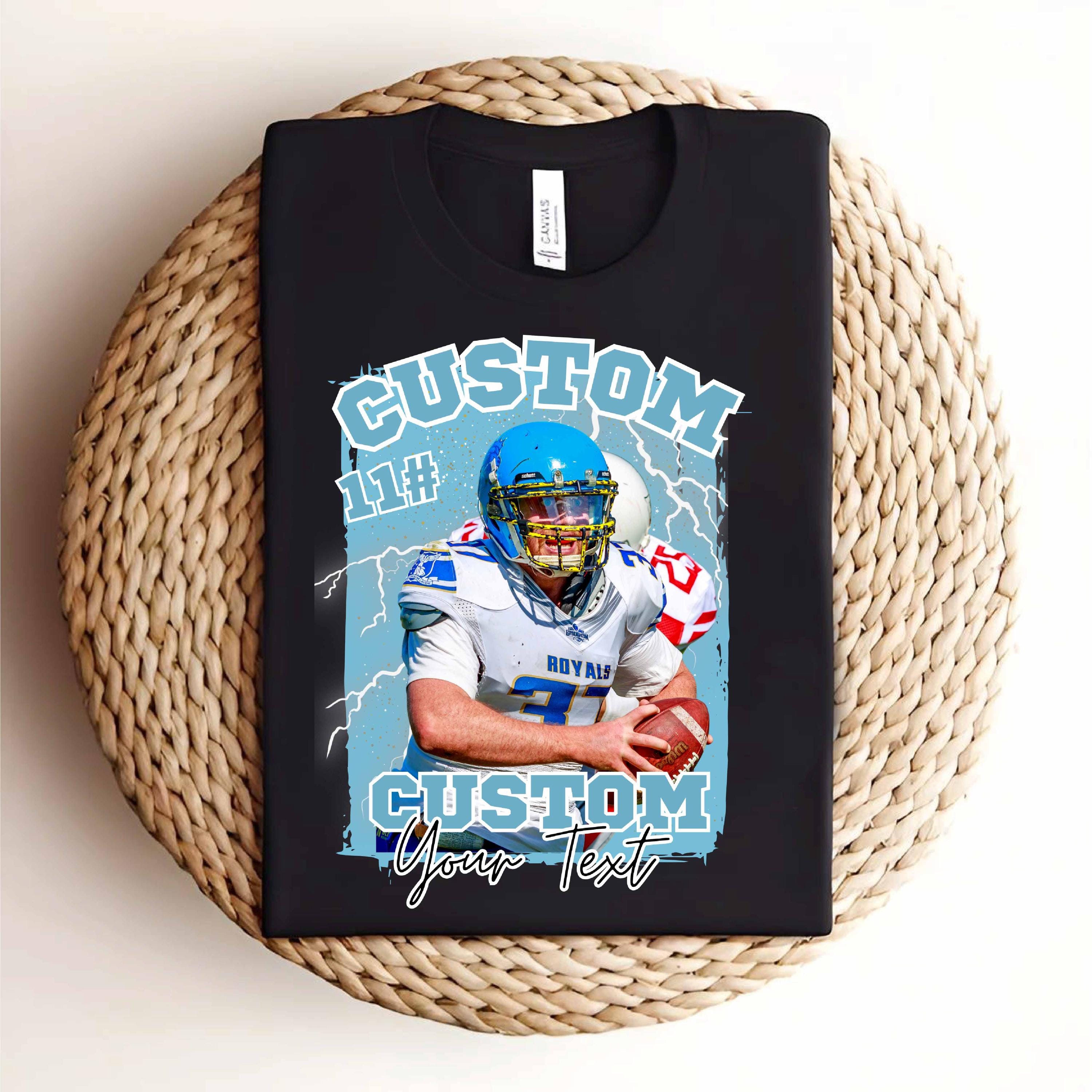 Canva Bootleg Football Template, Football Mascot Shirt Canva Template ...