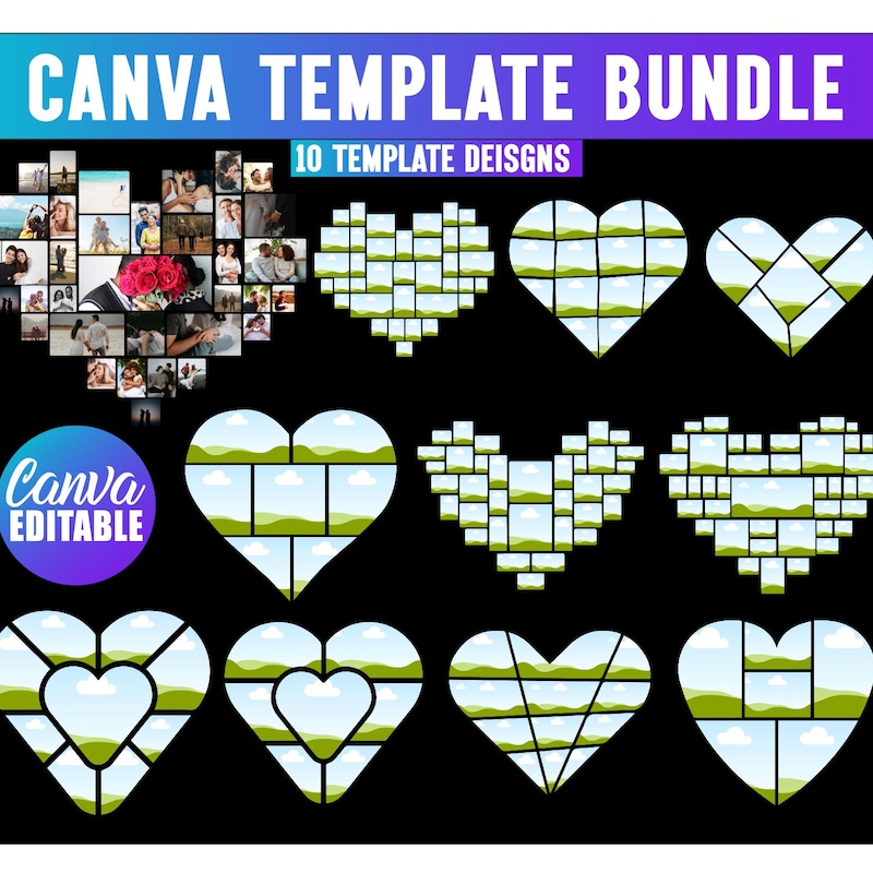 Valentine Collages - Etsy
