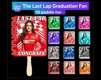 The Last Lap Graduation Canva Template - Etsy