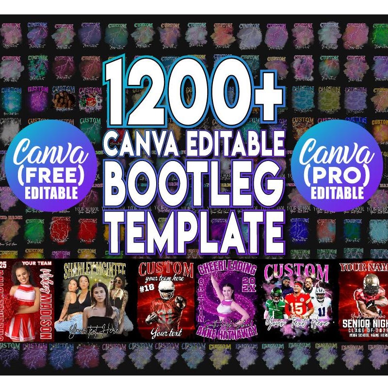 Bootleg Collage Template - Etsy