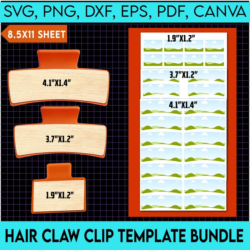 Blank Hair Claw Clips - Etsy