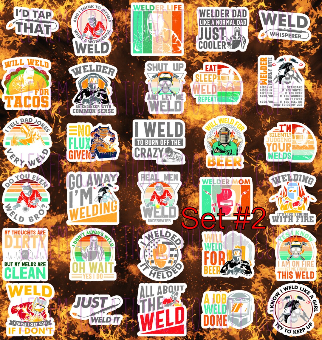 30 / Welder / Welding / Trades / Stickers / Decals / Hard Hat Stickers ...