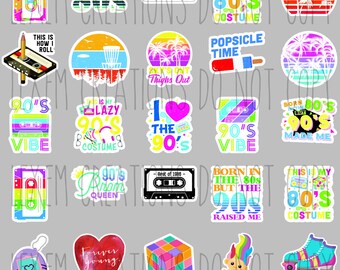 Throw Back Stickers - Etsy