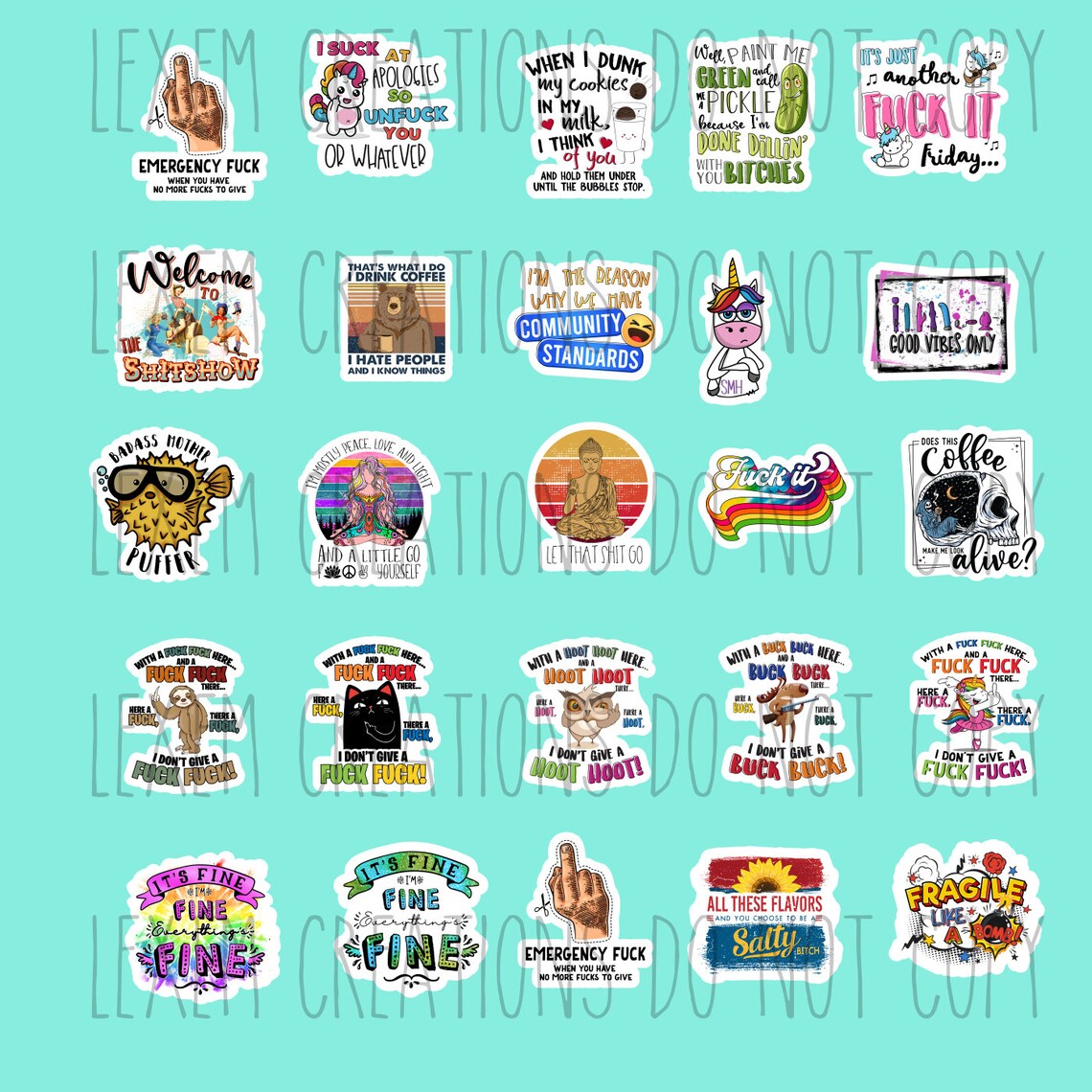 50 / Adult / Funny / Snarky / Stickers / Decals / Hard Hat Stickers ...