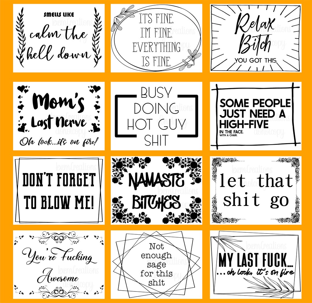 12 Funny Candle Label Stickers / DIY / Sarcastic Gift / Blow Me / Relax ...