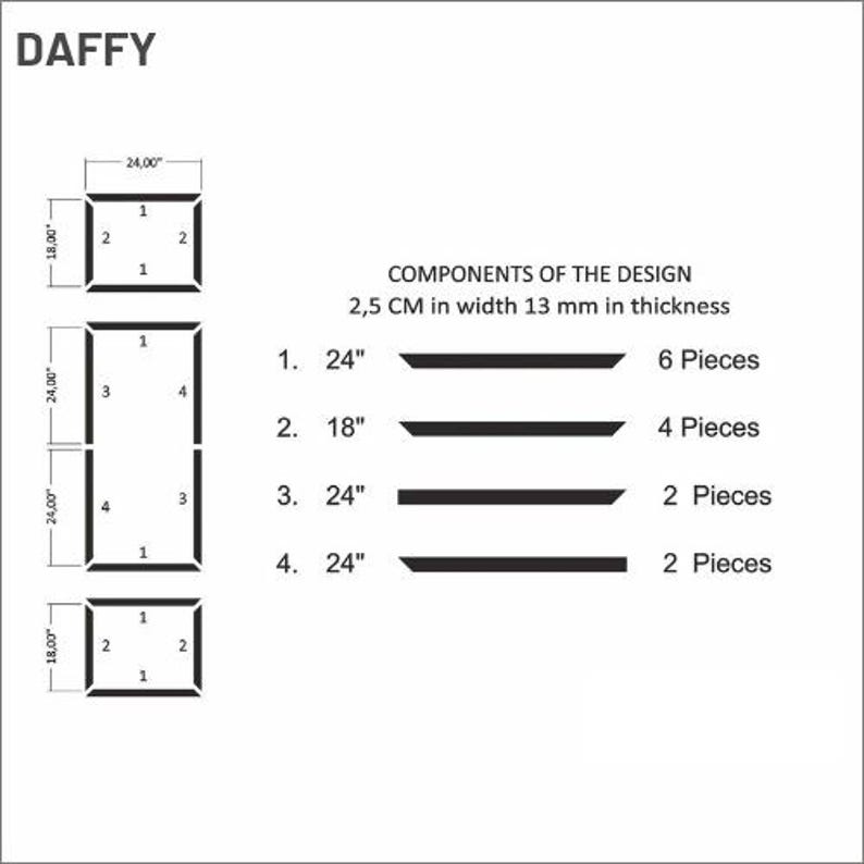 Ready to Assemble Wall Molding Kit Pre-cut Wall Molding Frames for Easy ...