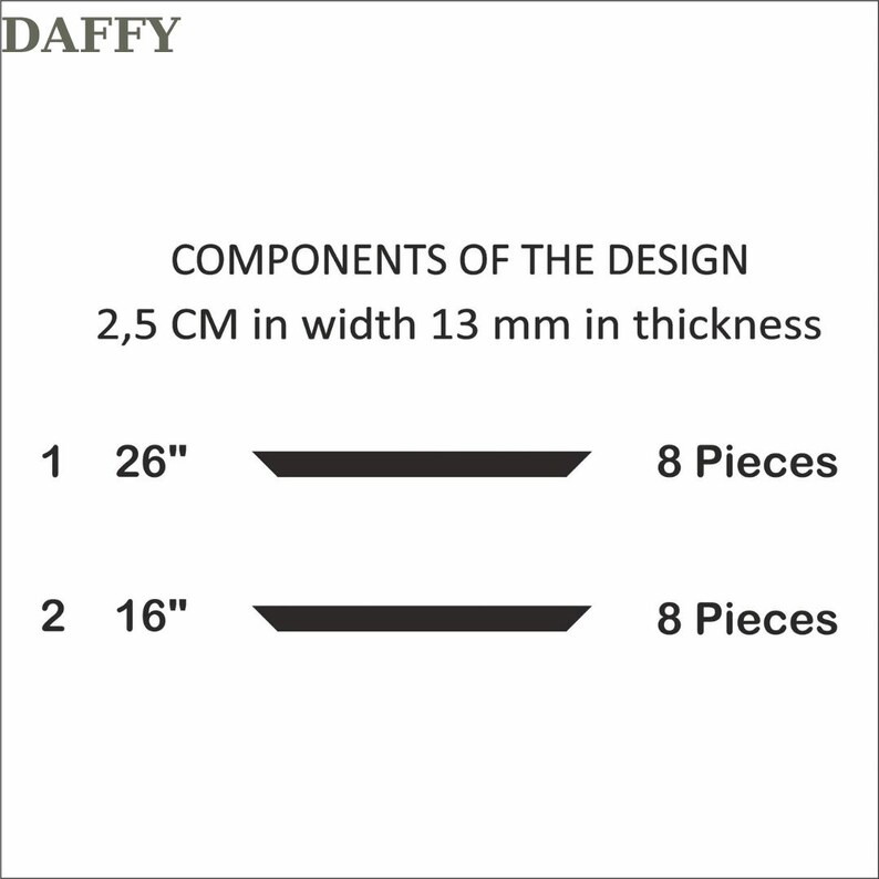 Modern Wood Wall Trim Decorative Wall Molding, Home Decor Accent ...