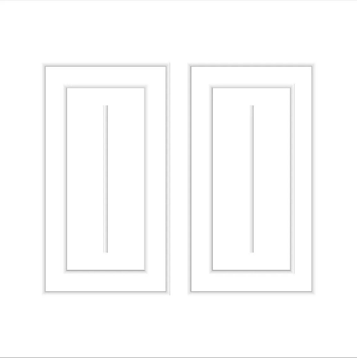 Modern Design Wall Molding Kit Ready to Assemble 2 Nested Frames Pre-cut & Primed - Etsy