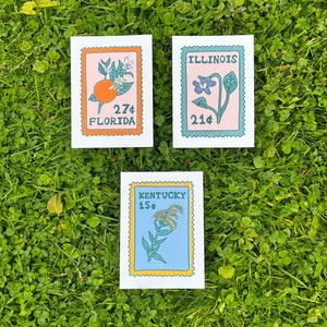 State Flower Print - Etsy