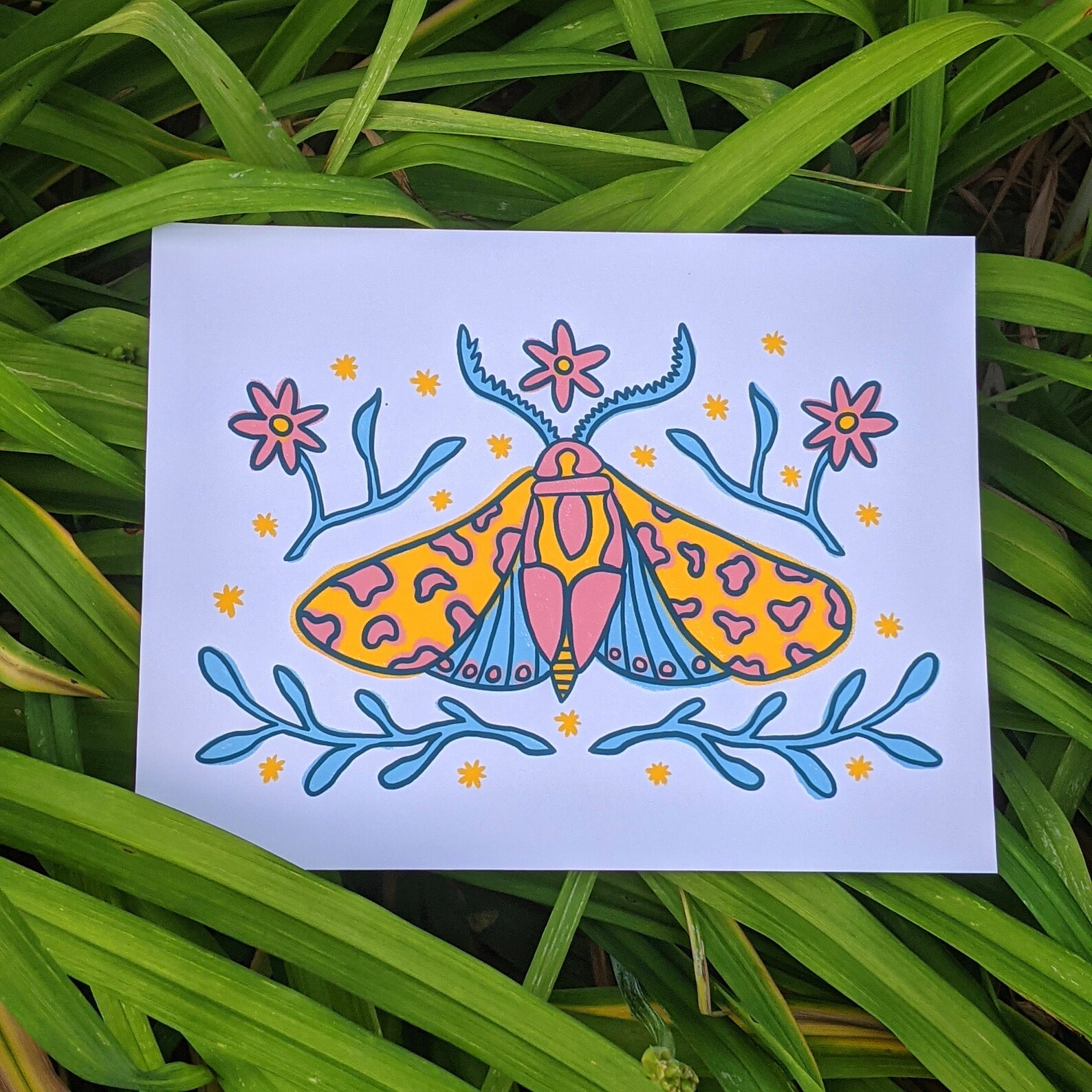 Moth Print - Etsy