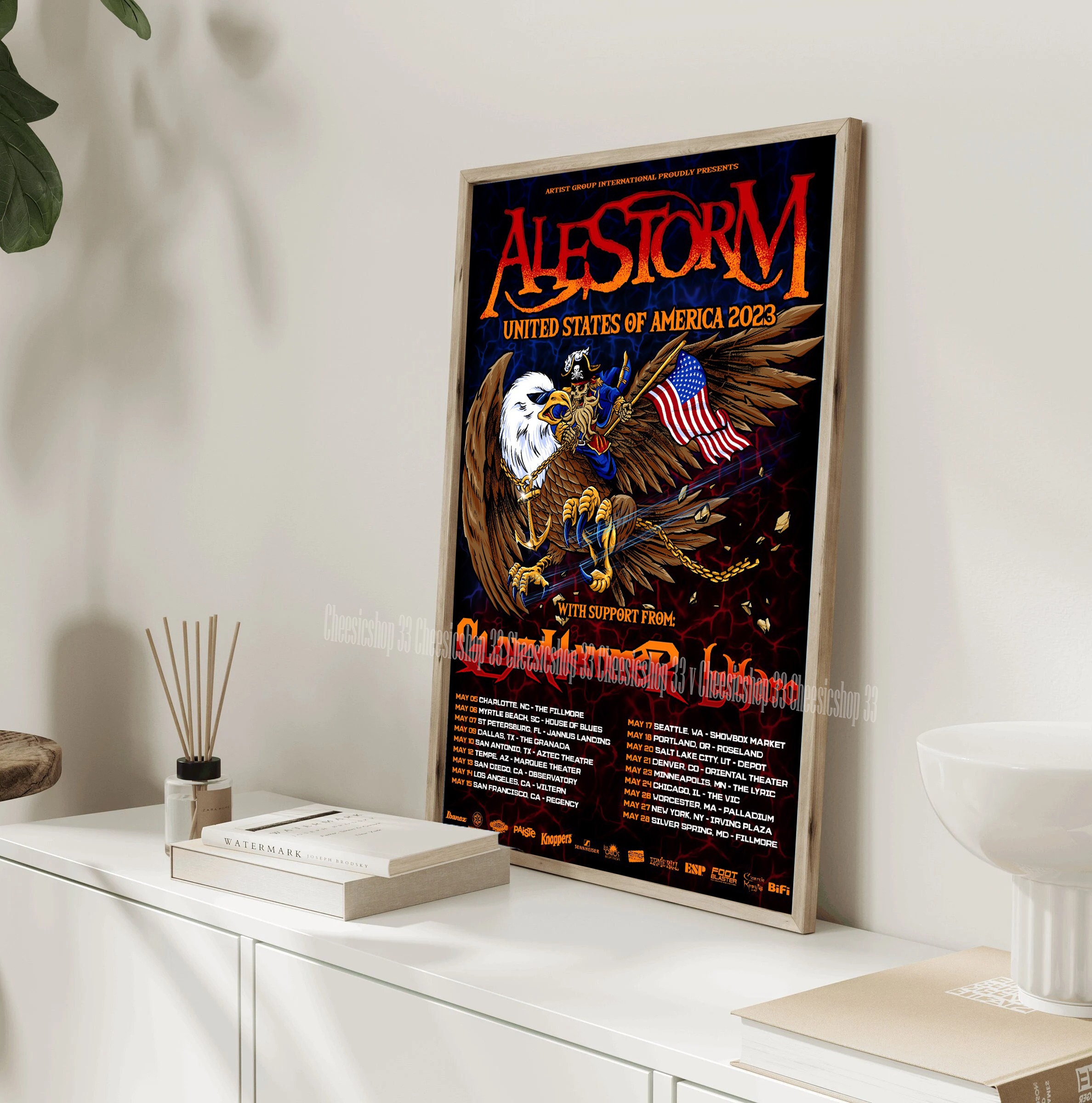 Alestorm Announces 2023 US Headline Tour With Gloryhammer Poster sold ...
