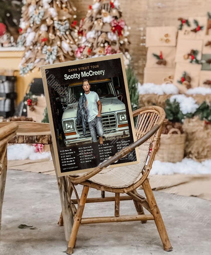 Scotty McCreery Announces 2023 DAMN STRAIT Tour Poster sold by Thien ...