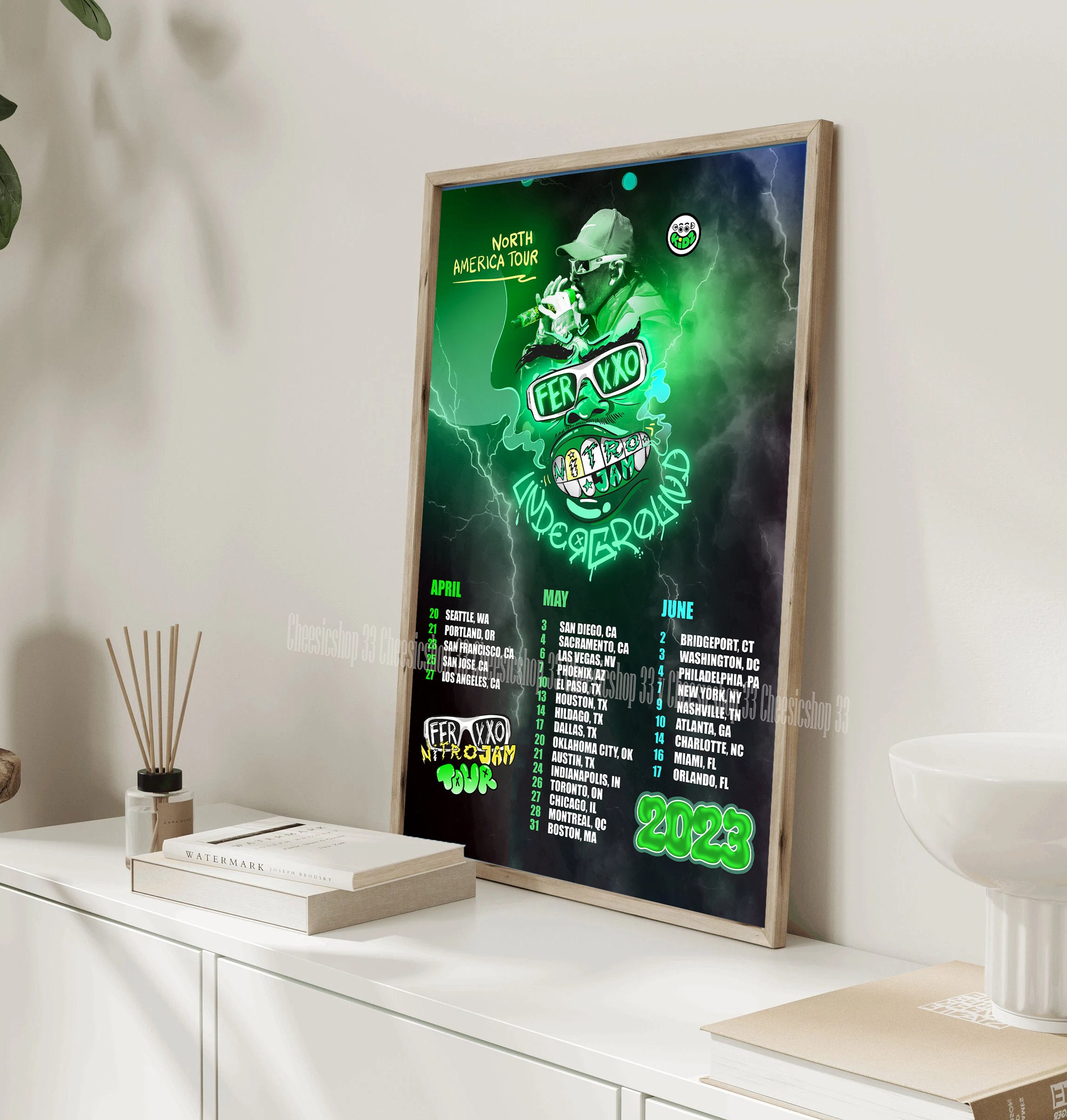 Feid Ferxxo Nitro Jam Tour 2023 Poster sold by Extreme | SKU 42157626 ...