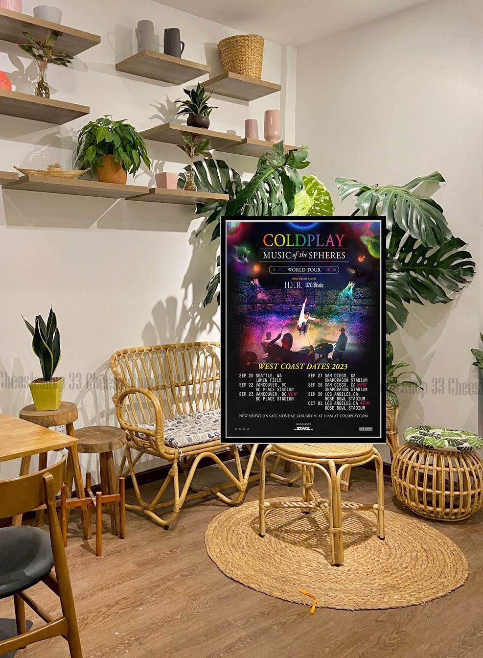 Coldplay Music Of The Spheres World Tour 2023 Poster Designed & Sold By ...