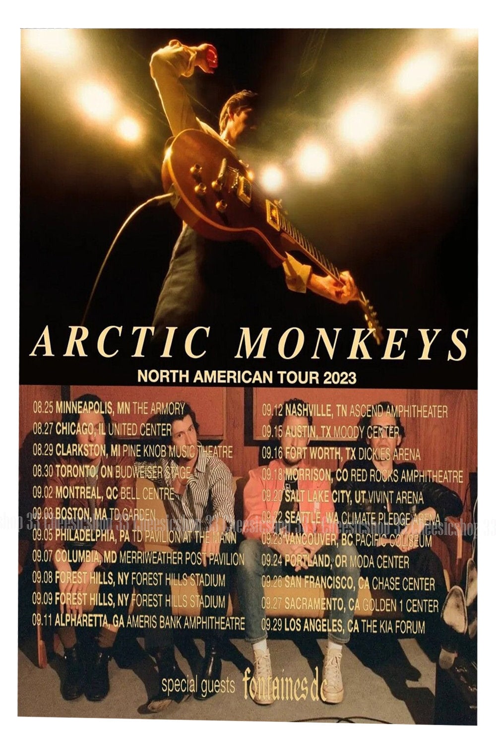 Arctic Monkeys North Monkeys 2023 Tour Poster