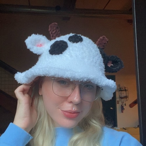 Cute Cow Bucket Hat - Etsy