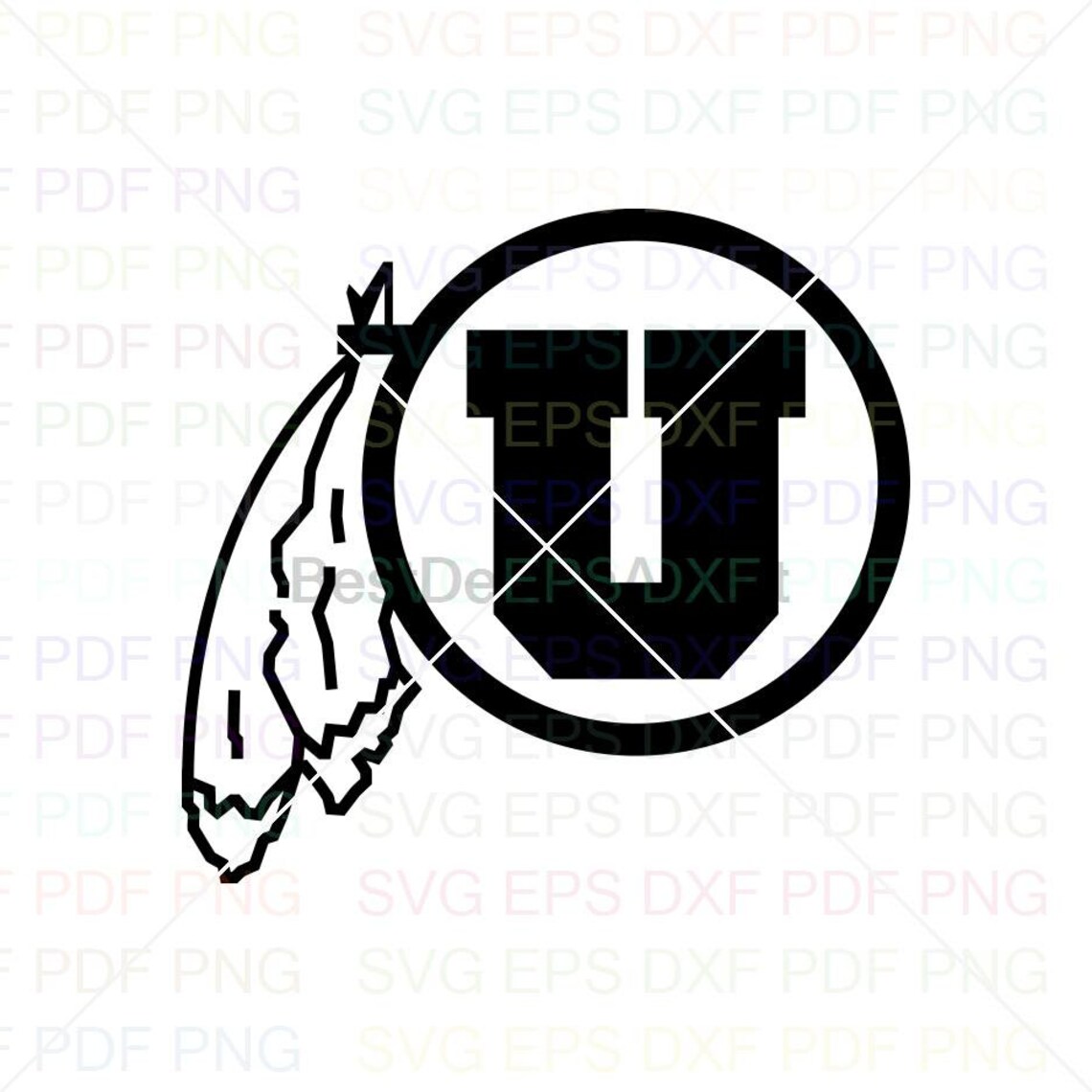 Utah Utes Svg Dxf Eps Pdf Png Cricut Cutting file Vector | Etsy