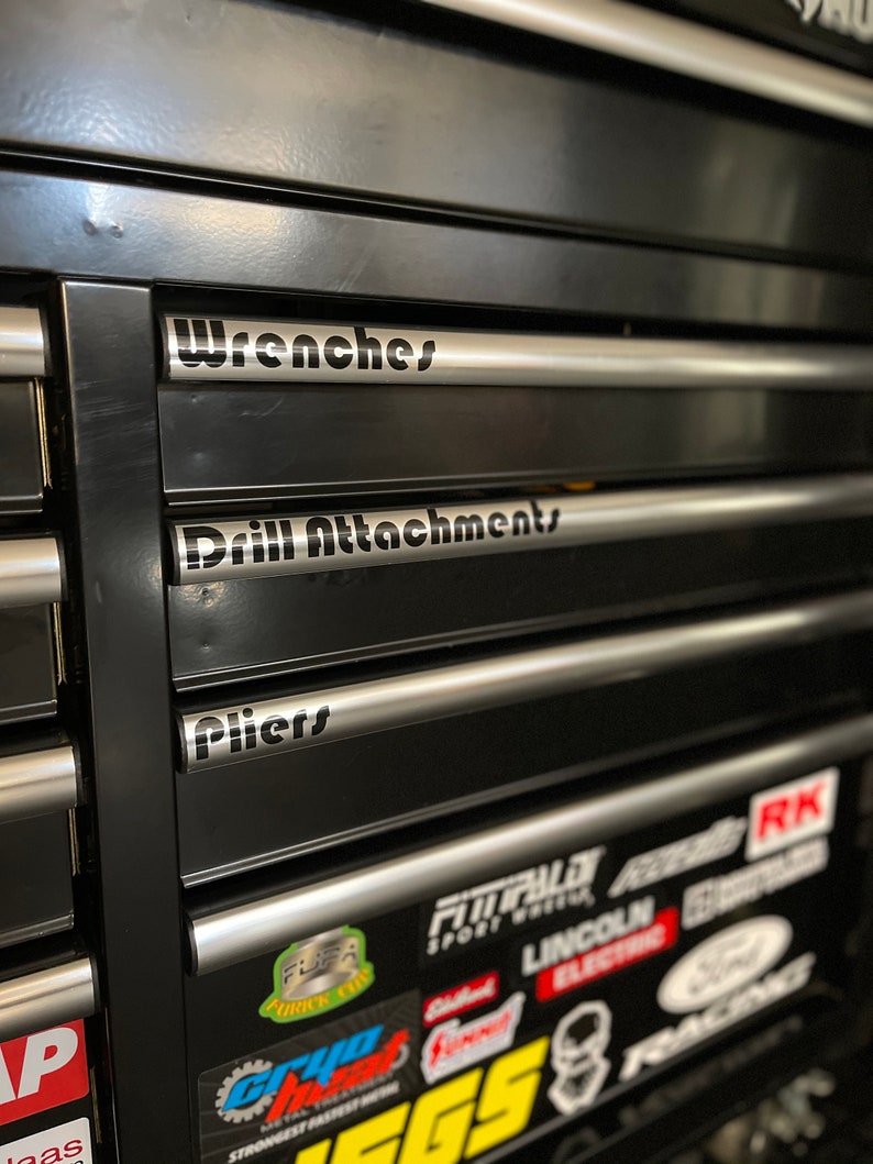 Tool Box Labels Tool Box Decals Organizational Labels Tool Organization ...