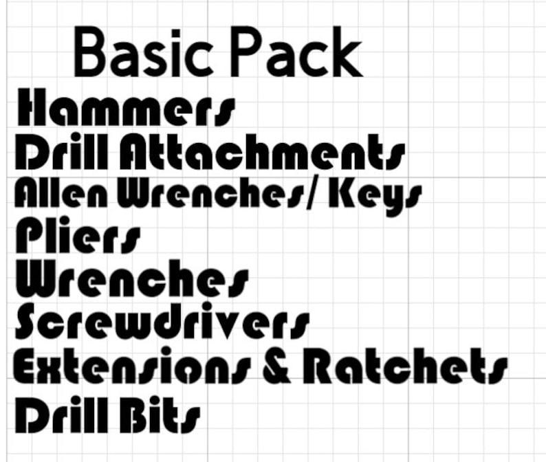 Tool Box Labels Tool Box Decals Organizational Labels - Etsy