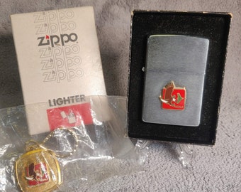 Unfired 1978 H.P. Ribbon Zippo Slim - Original Box and Unfired 1978 H.P. Ribbon Zippo Slim - Original Box and