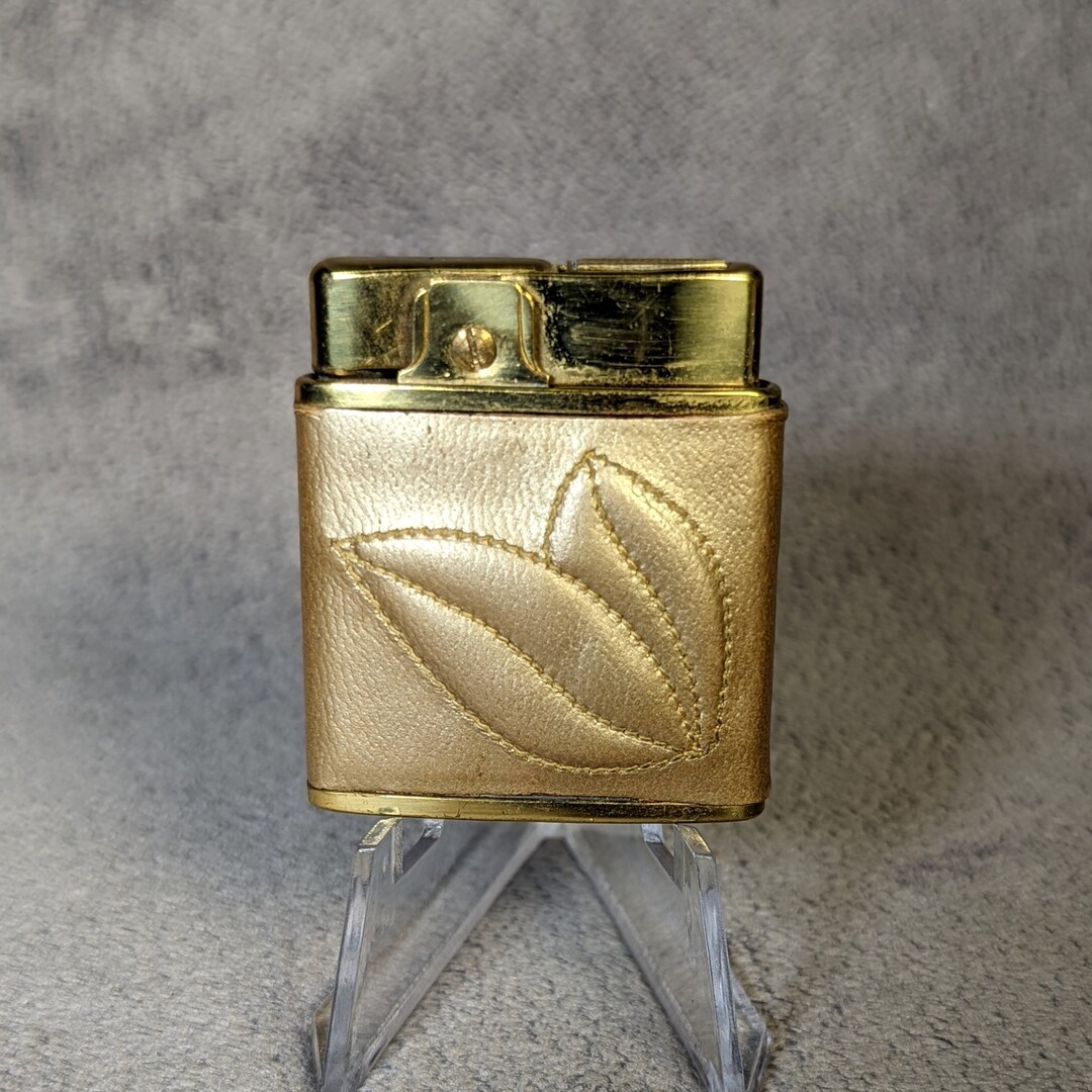 Vintage Prince Gardner Lighter Midcentury Modern Leather Wrap Working ...