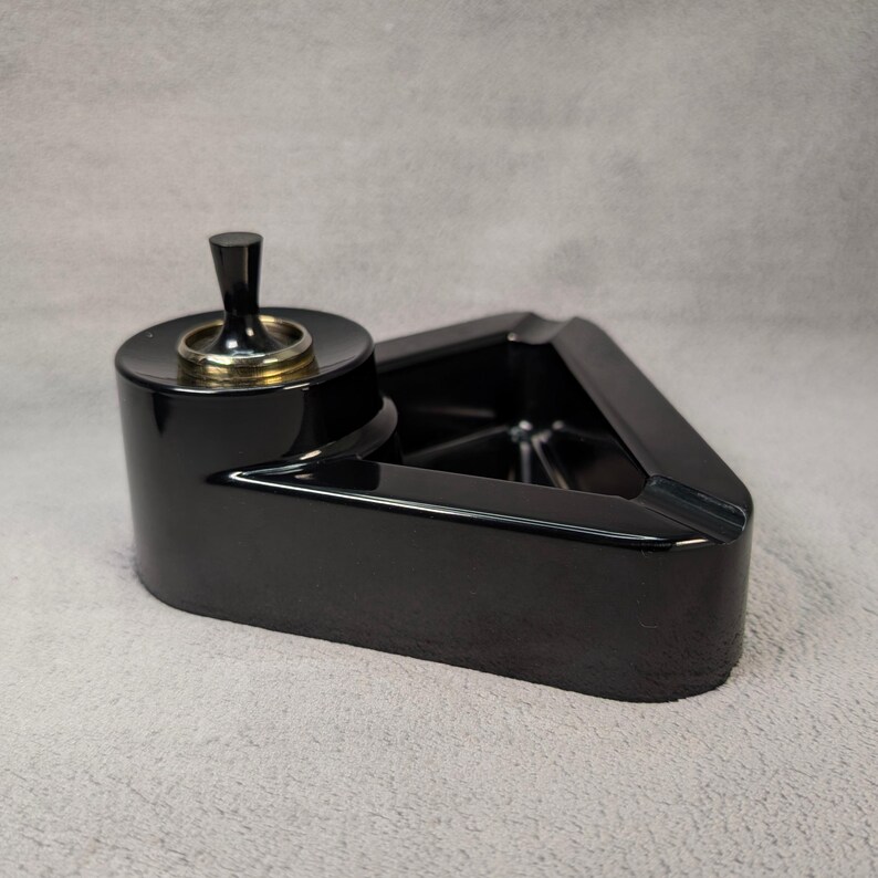 Rare Korex Electro Match 4H - Polished Black Ebony - Lighter Ashtray ...