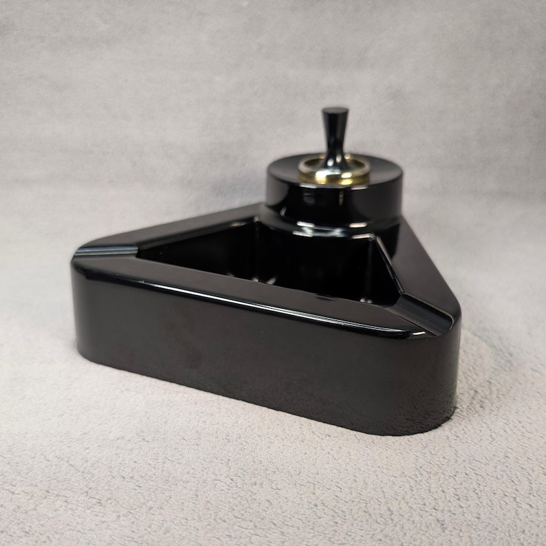 Rare Korex Electro Match 4H - Polished Black Ebony - Lighter Ashtray ...