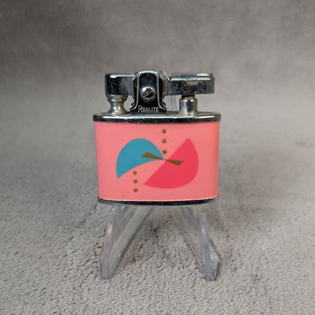 Vintage Realite Lighter - Retro Midcentury Modern Pink Design - Ronson ...
