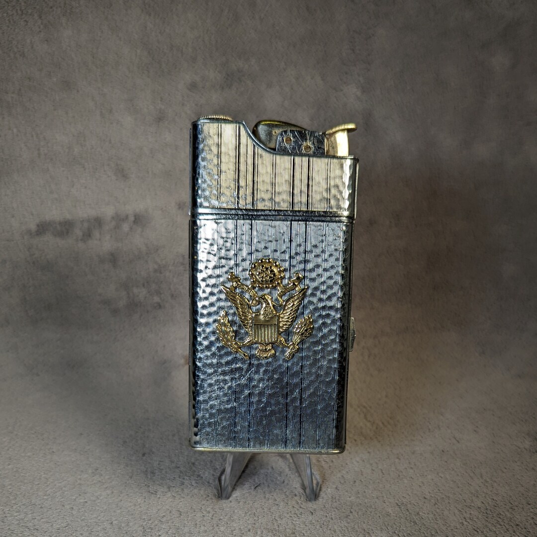 Art Deco Hammered Evans Trig a Lite Lighter - Great Seal of the United ...