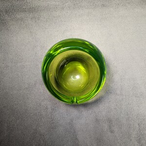 Rare Viking Uranium Glass Ashtray Midcentury Modern Vaseline, UV ...