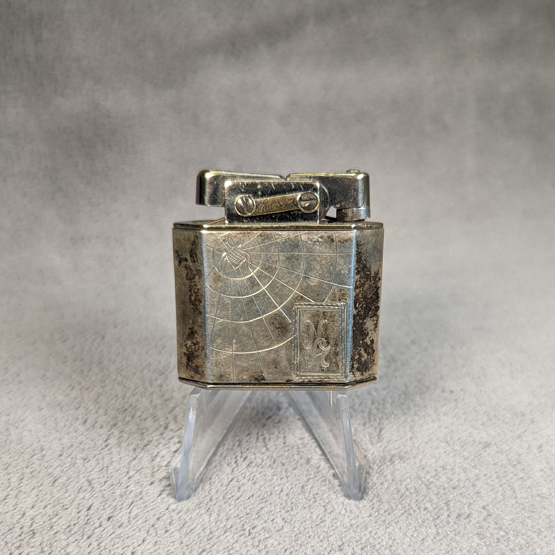 Rare Sterling Silver Semi-automatic Lighter Hand Engraved - Etsy