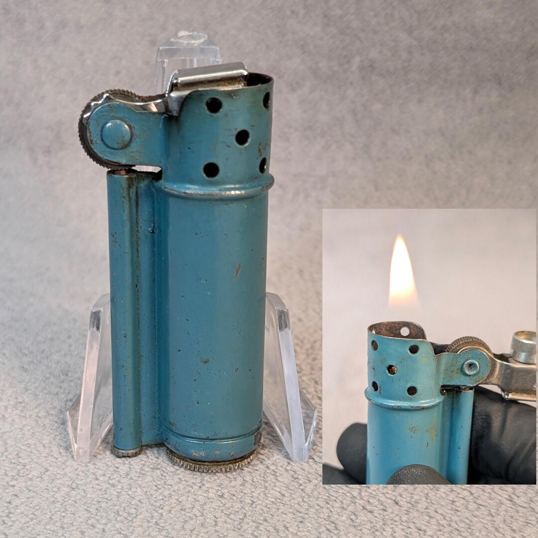 Vintage Blue Dunhill Service Lighter - Excellent Condition - WWII ...