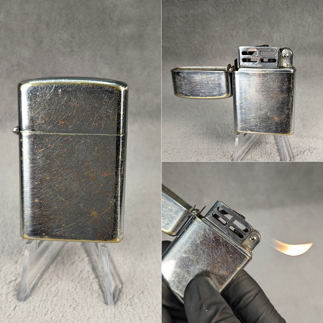 Rare Rogers Rocket Flame Pipe Lighter Unique Mechanism Flip Top Early ...