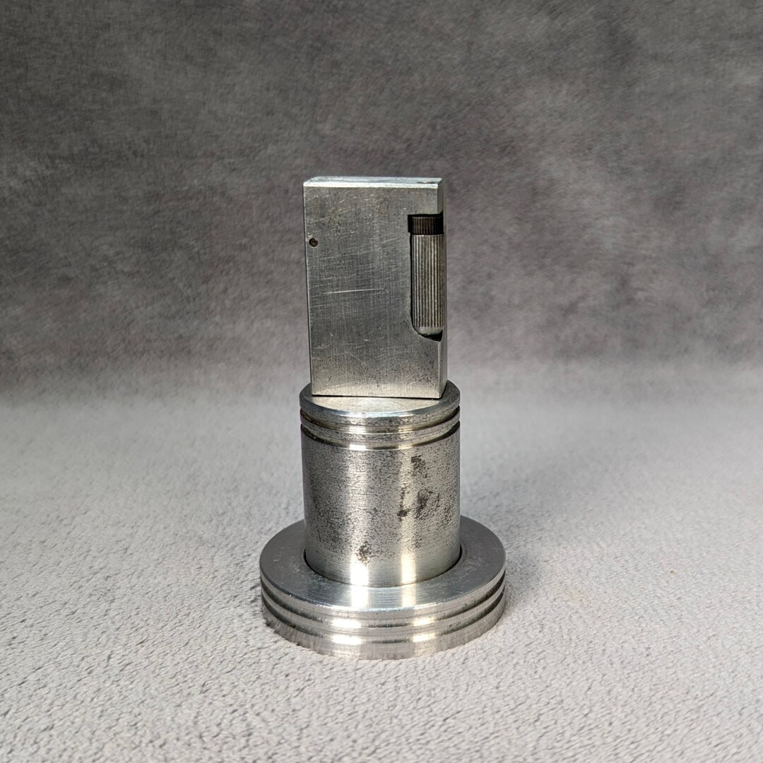 1950s Machine Age Aluminum Block Table Lighter Midcentury Design ...