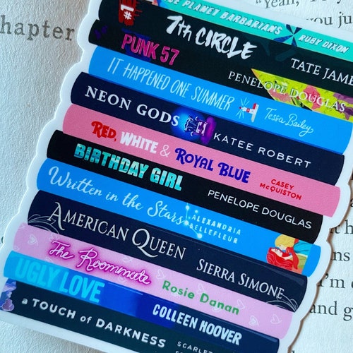 Book Stack Sticker - Etsy