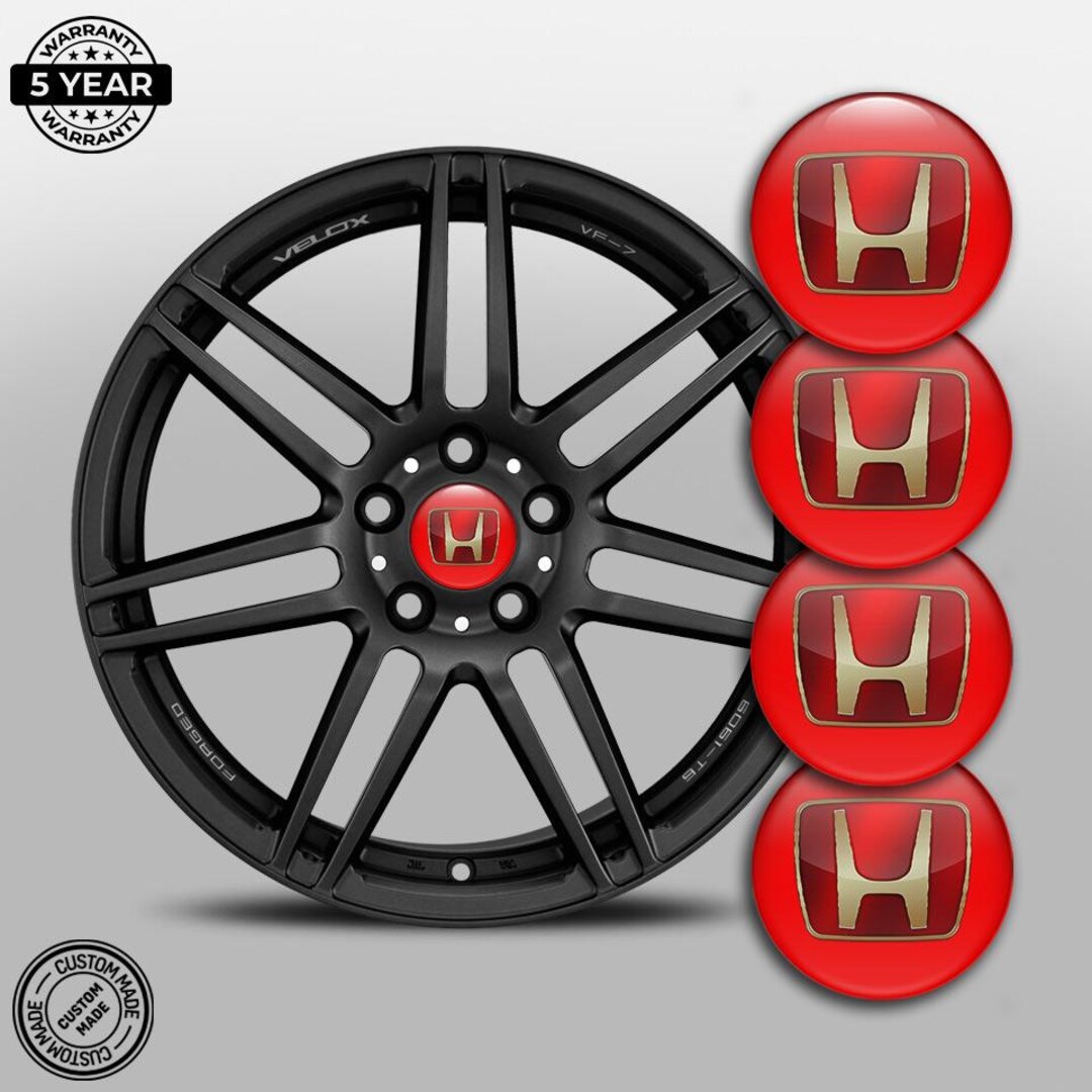 Emblem Logo Epoxy Resin Stickers: Wheel Center Hub Caps, Car Tuning (4 ...