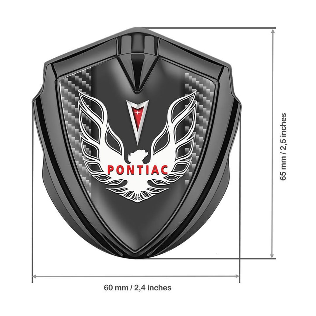 Metal Shield Emblem With Epoxy Resin Logo Pontiac , Perfect Auto Tuning ...