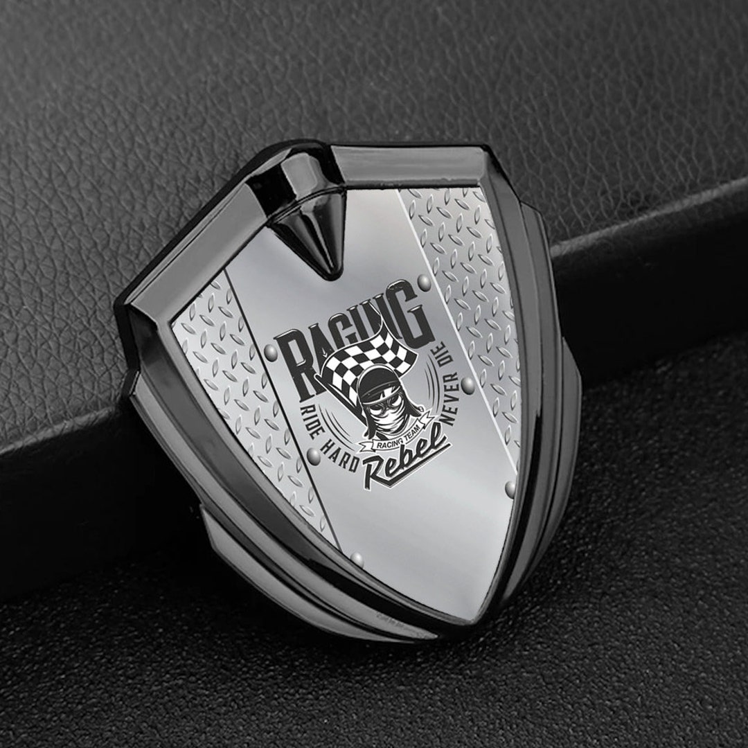Metal Shield Emblem With Epoxy Resin Logo Racing, Perfect Auto Tuning ...