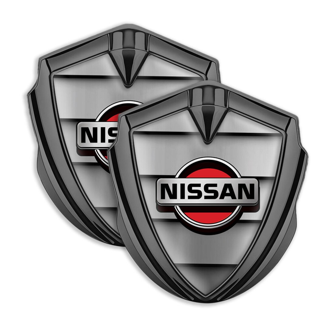 Metal Shield Emblem With Epoxy Resin Logo Nissan , Perfect Auto Tuning ...