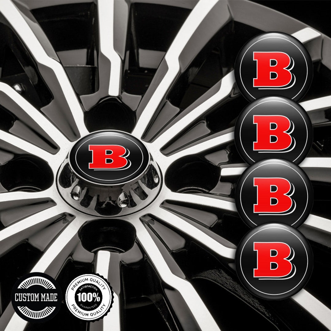 Brabus Logo Stickers: Epoxy Resin Wheel Center Hub Caps (4 pcs) - Etsy ...